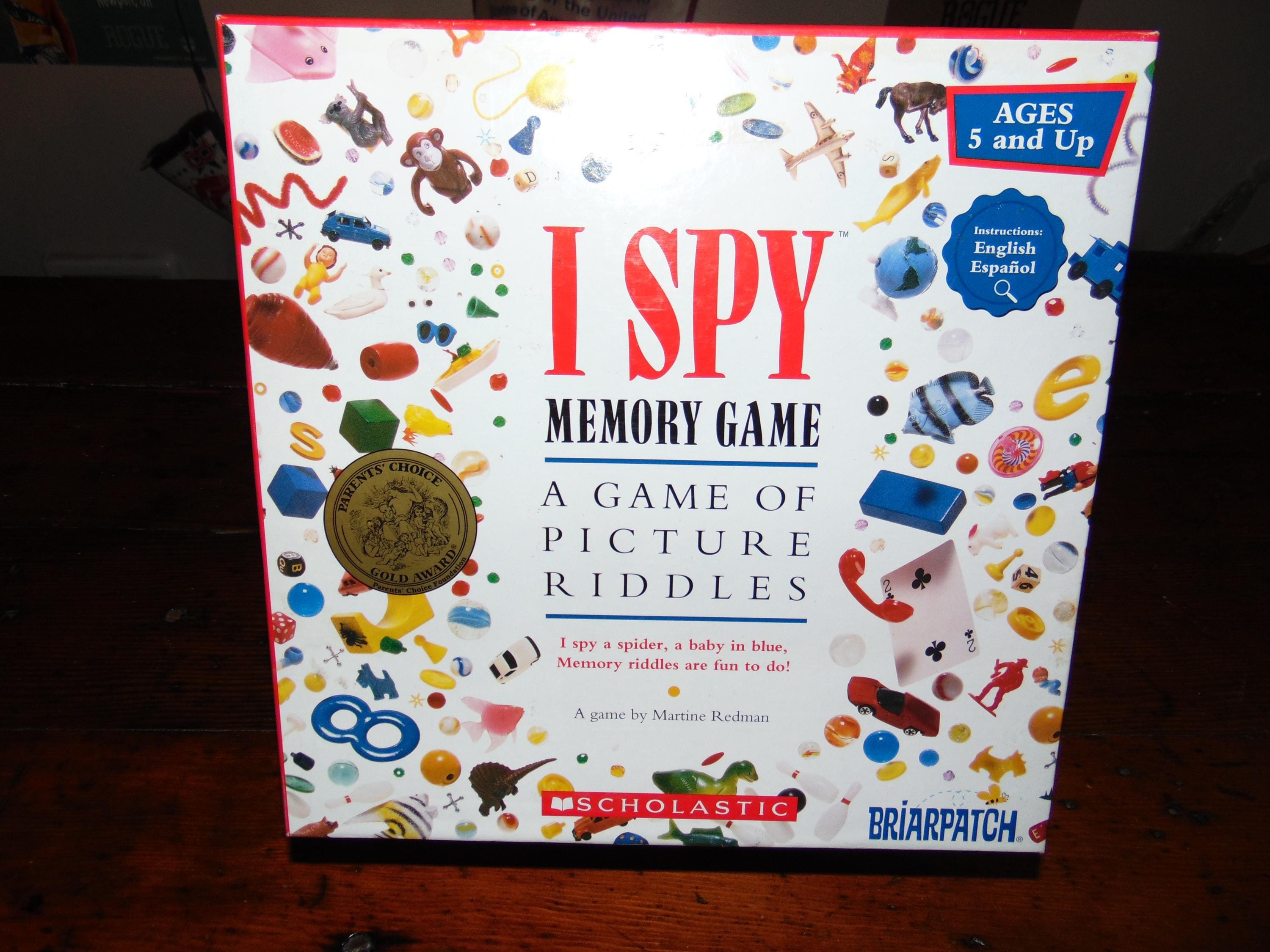 Vintage I Spy Memory Game of Picture Riddles 1995 Briarpatch - Etsy