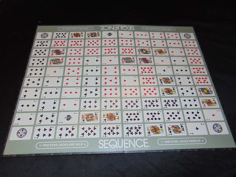 Vintage Sequence by Jax - Family Strategy Board Game 1995 - 8040 Complete - Etsy