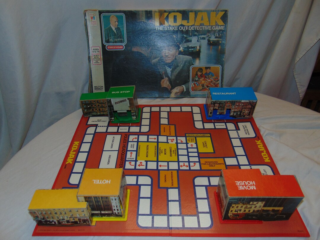 Vintage Kojak Board Game 1975 Stake Out Detective Game Complete - Etsy