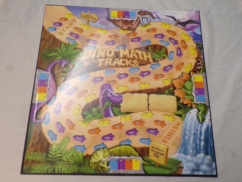 Dino Math Tracks Game Ages 6 Learning Resources - Etsy