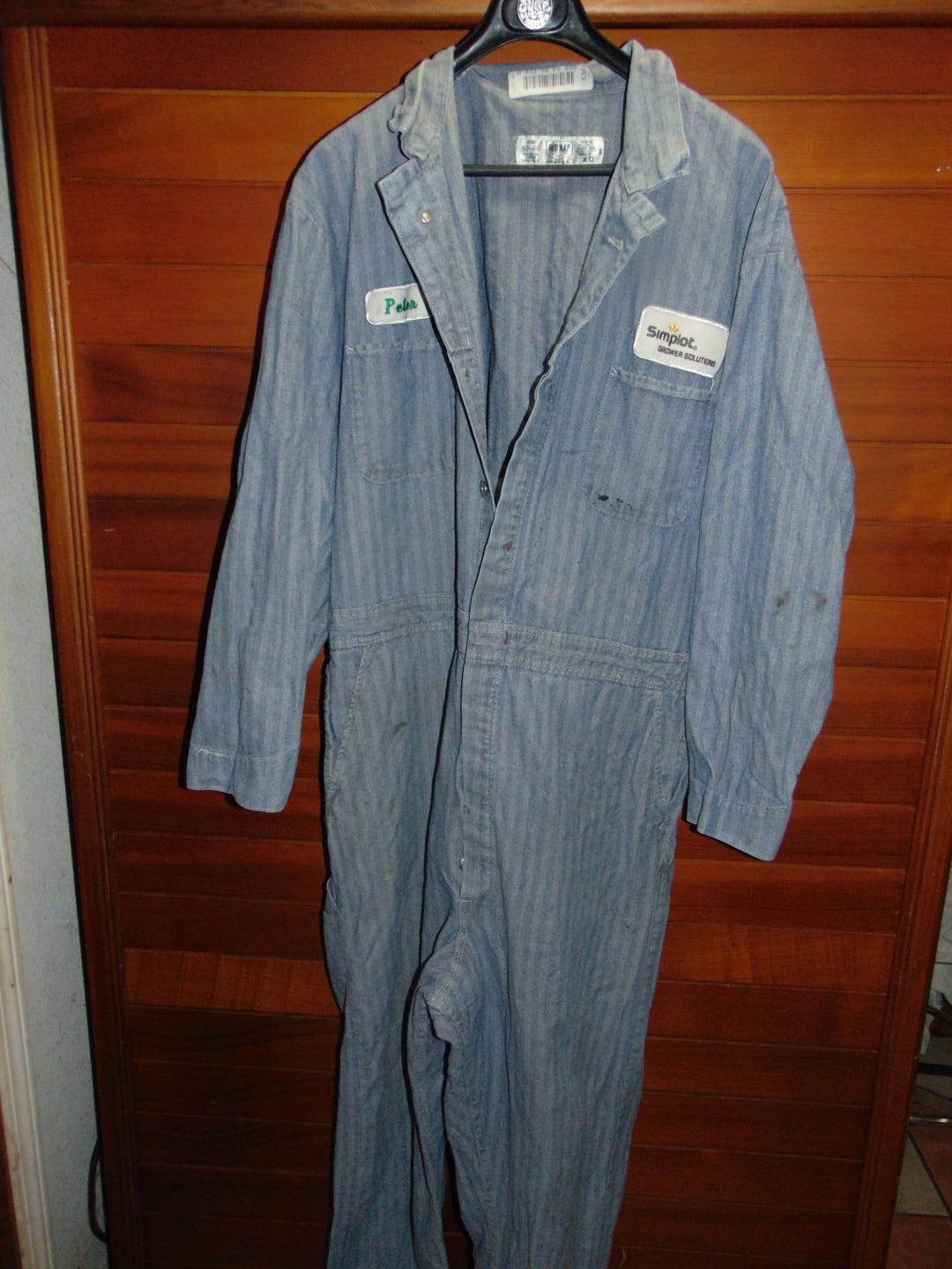 52R Vintage Red Kap Coveralls Blue Herringbone for Mechanic and for ...