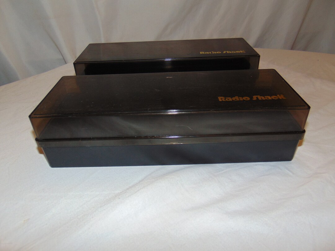 Lot 2 Vintage Realistic Radio Shack Cassette Tape Holder Storage 15 ...