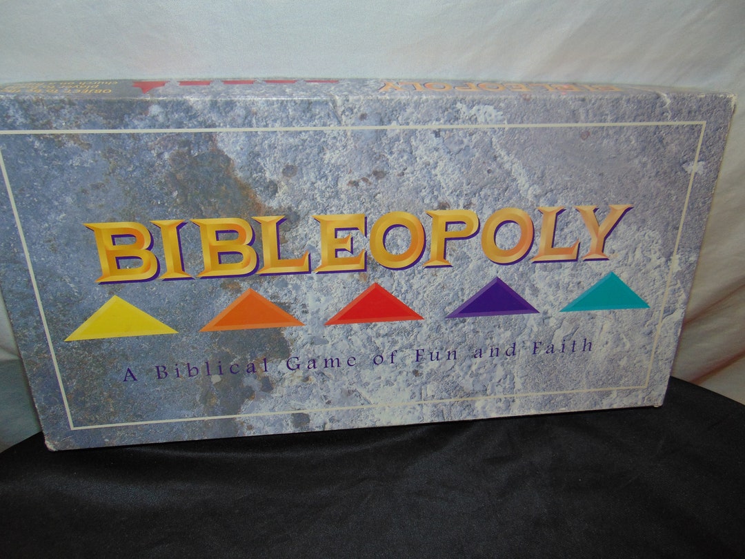 Vintage 1991 Bibleopoly Monopoly Game Christian Faith Bible Complete - Etsy