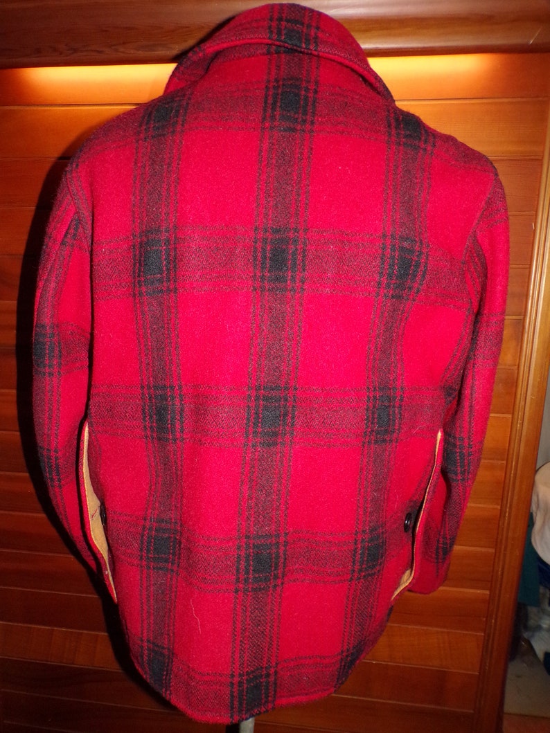 Vintage Sears Roebuck Active Sportswear Hunting Jacket Coat Buffalo ...