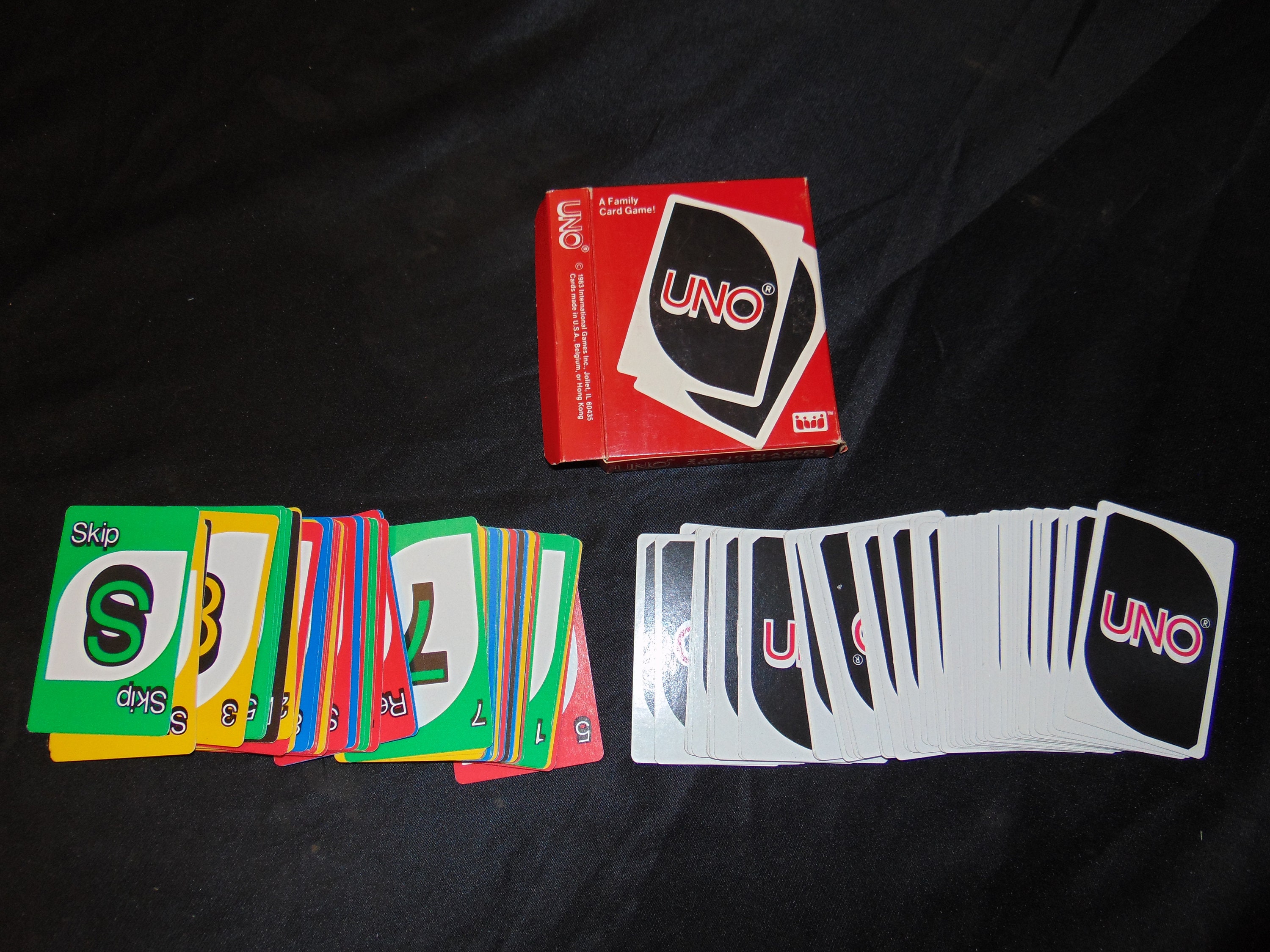 Vintage UNO 1983 Game Cards and 1984 Score Pads in Original Box - Etsy