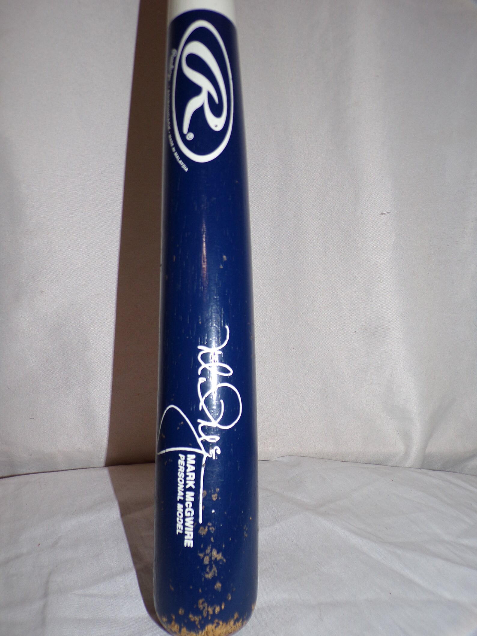 Vintage Rawlings MARK MCGWIRE 25" Bat Personal Model Blue Collectible ...