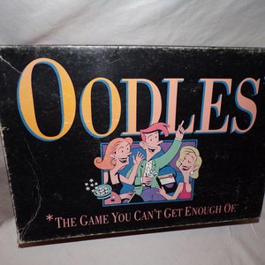 Vintage OODLES Question Card Game 1992 Electronic Timer Family Fun ...
