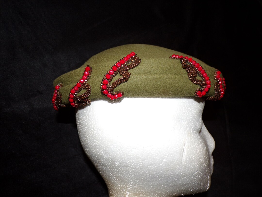 Vintage Studio Style by CASPAR DAVIS Hollywood Hat Cap Women's Woven - Etsy