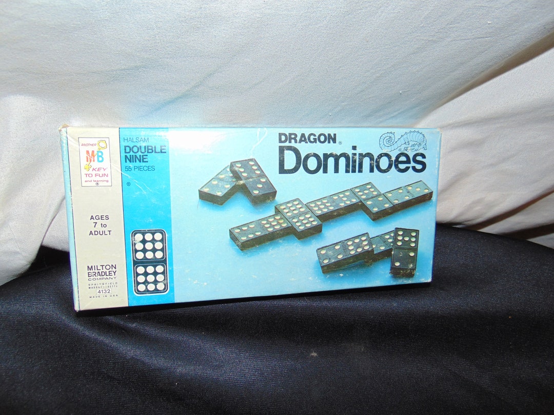 Complete Set of Vintage Wooden 1970 Dragon Dominoes Milton Bradley - Etsy