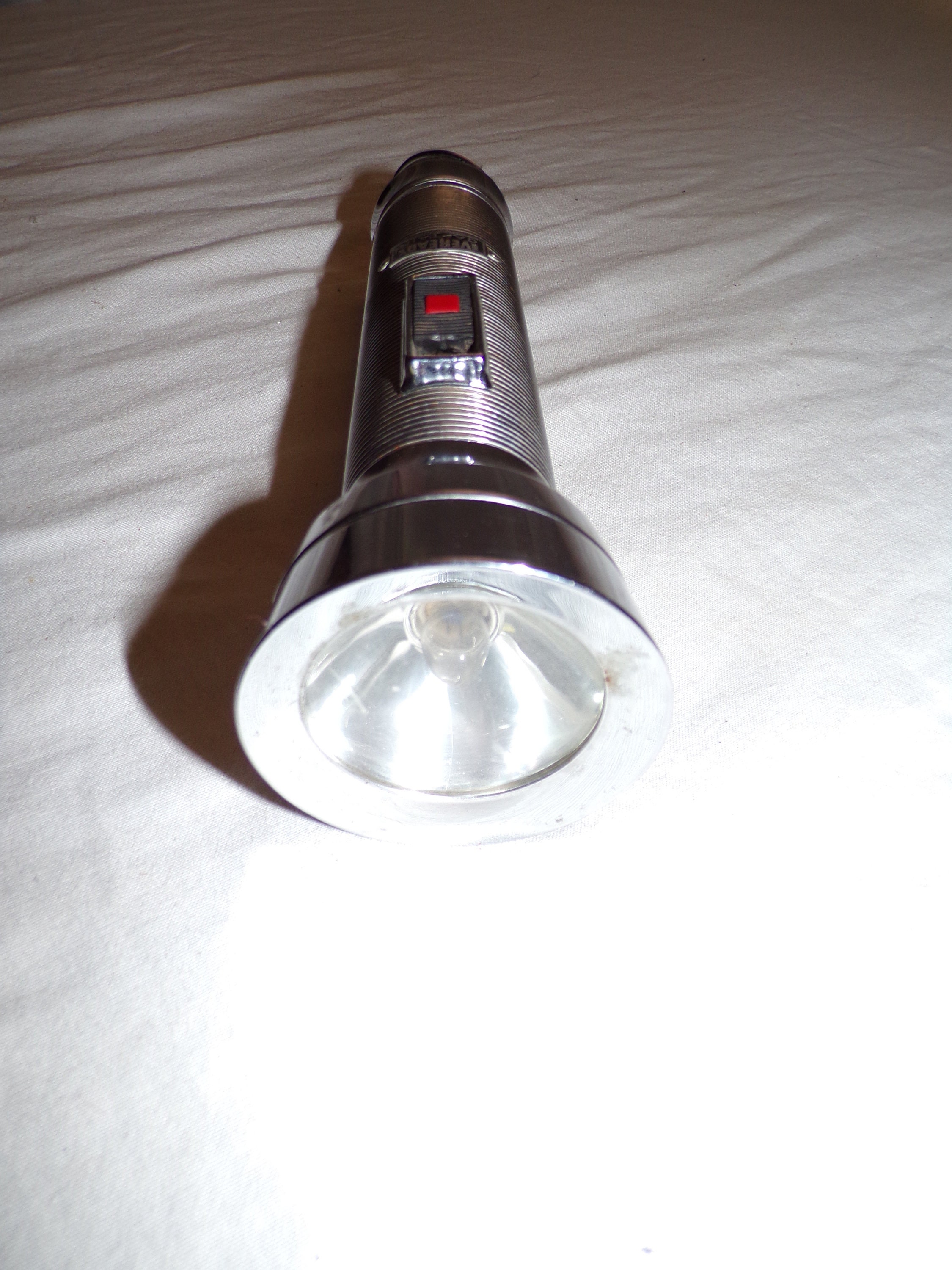 Vintage EVEREADY CAPTAIN Flashlight Chrome Metal 7.5 USA - Etsy
