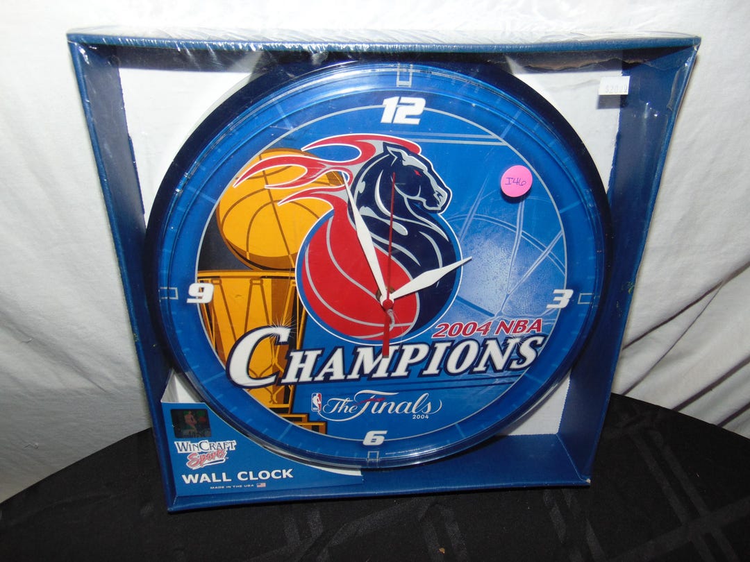 New Vintage 2004 NBA Champions the Finals Wall Clock 12" Wincraft ...