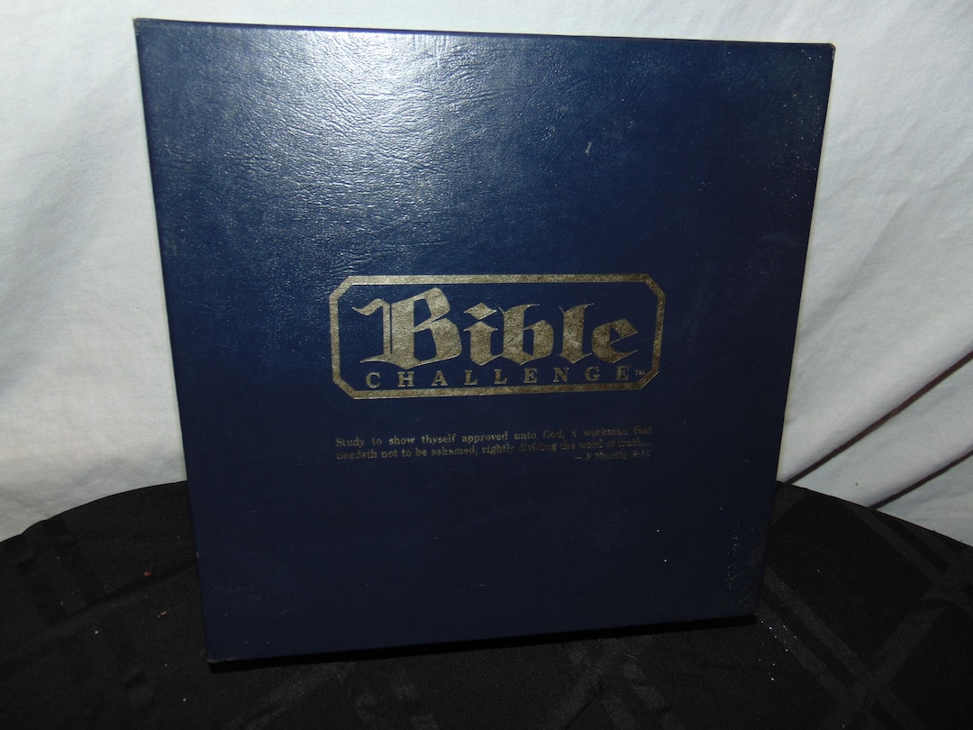Bible Challenge Trivia Board Game Educational James Barineau Vintage ...