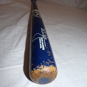 Vintage Rawlings MARK MCGWIRE 25" Bat Personal Model Blue Collectible ...