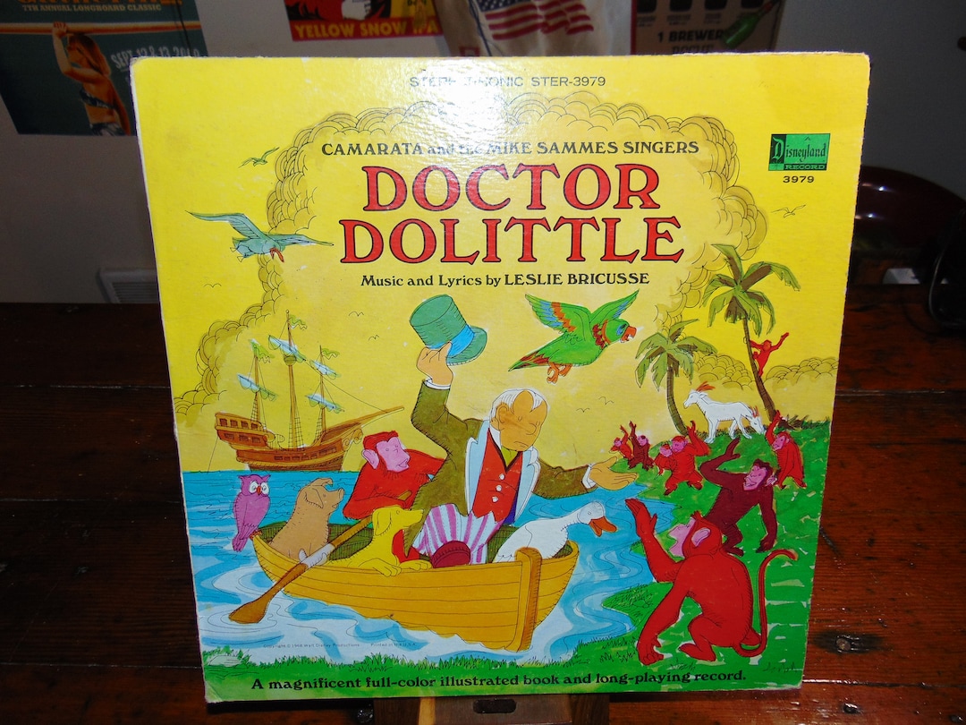 Vintage 1968 Walt Disney Productions Doctor Dolittle Vinyl Album - Etsy