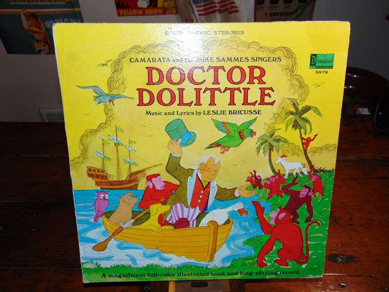 Vintage 1968 Walt Disney Productions Doctor Dolittle Vinyl Album - Etsy