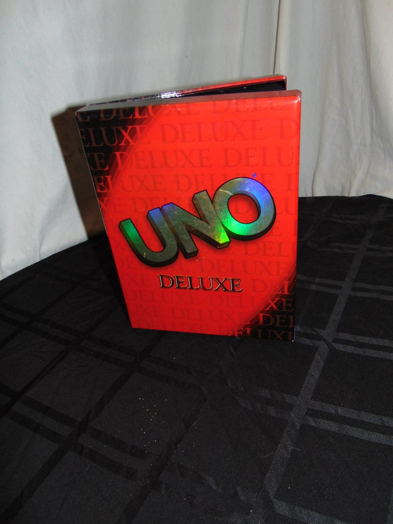 Uno Deluxe Card Game 2001 Complete Cards Score Pad Preowned - Etsy