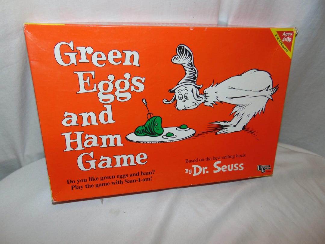 Vintage Dr. Seuss Green Eggs and Ham Board Game 1996 Age 4+ Complete - Etsy