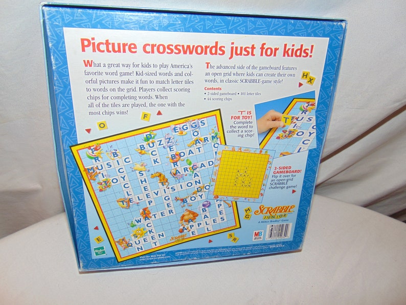 Milton Bradley Scrabble Junior Your Child's First Crossword Game 1999 ...