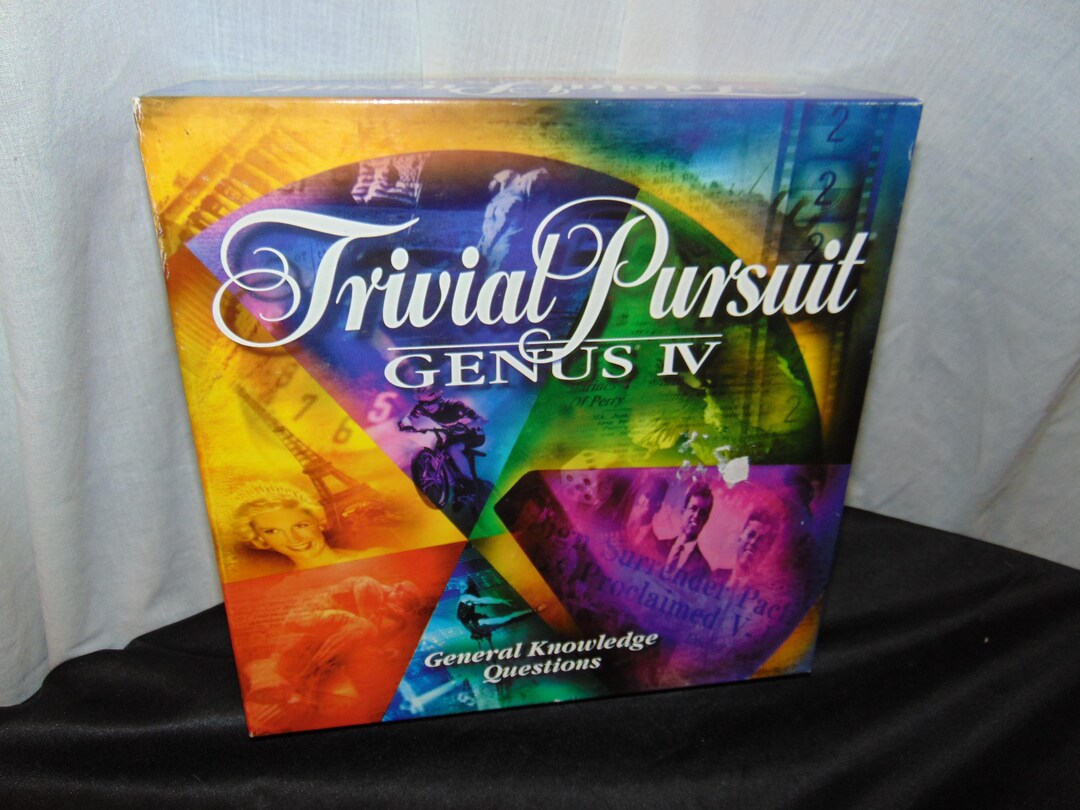 Vintage Trivial Pursuit Genus Lv General Knowledge Board Game Parker ...
