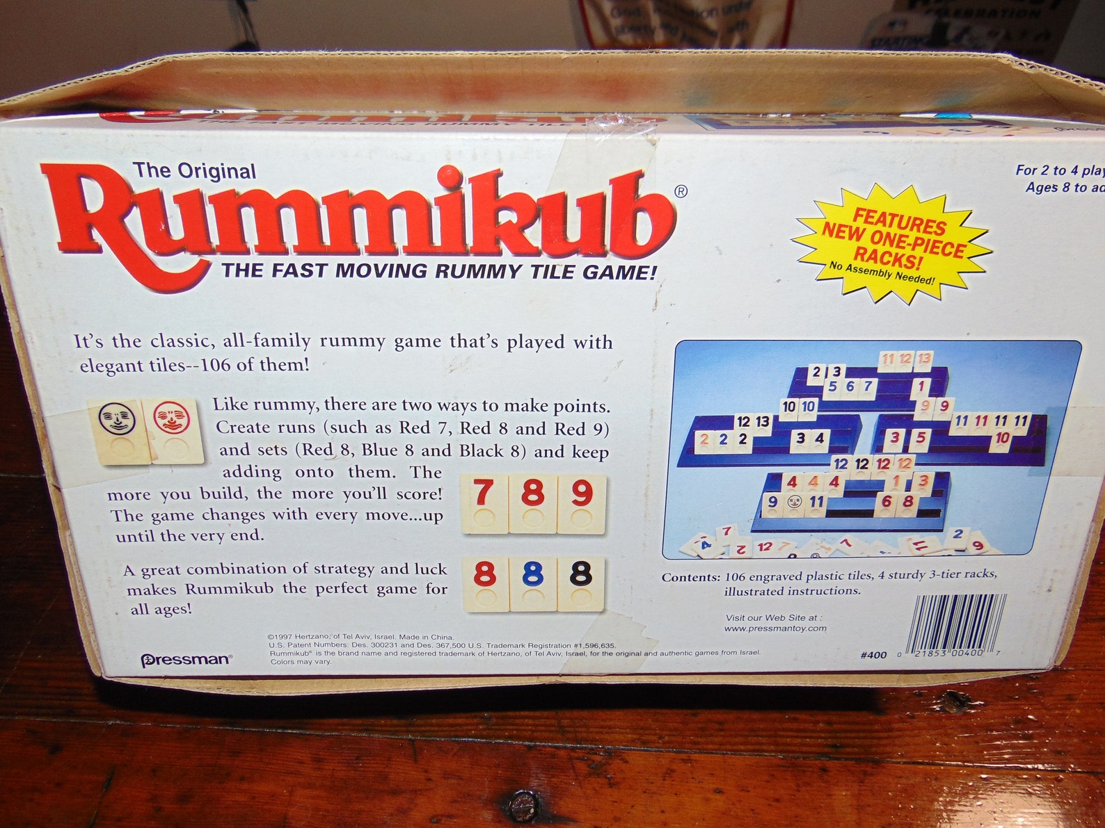 Vintage RUMMIKUB the Original Tile Game 1997 8+ 2-4 Players - Etsy