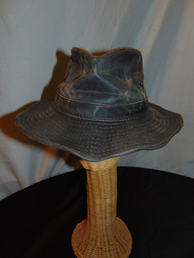Vintage Dorfman Pacific Dickinson Oilskin Outdoorsman Hat Size Small ...
