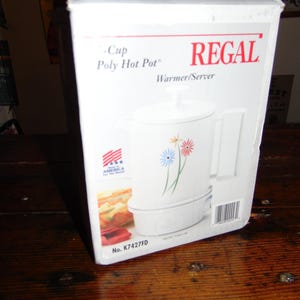 New NOS Vintage Regal Poly Hot Pot 5 Cup Electric Tea Coffee Warmer ...