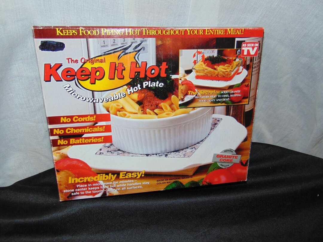 New in Box Microwaveable Hot Plate the Original Keep It Hot as Seen on ...