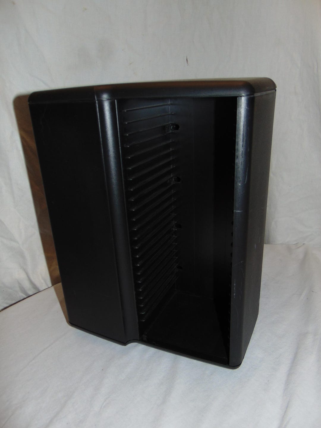 VINTAGE Laserline 100 CD Square Spinning Carousel Storage Display Rack ...