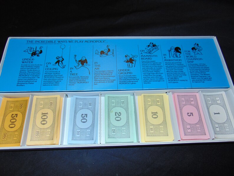 Vintage 1961 Monopoly Board Game Complete Parker Brothers - Etsy