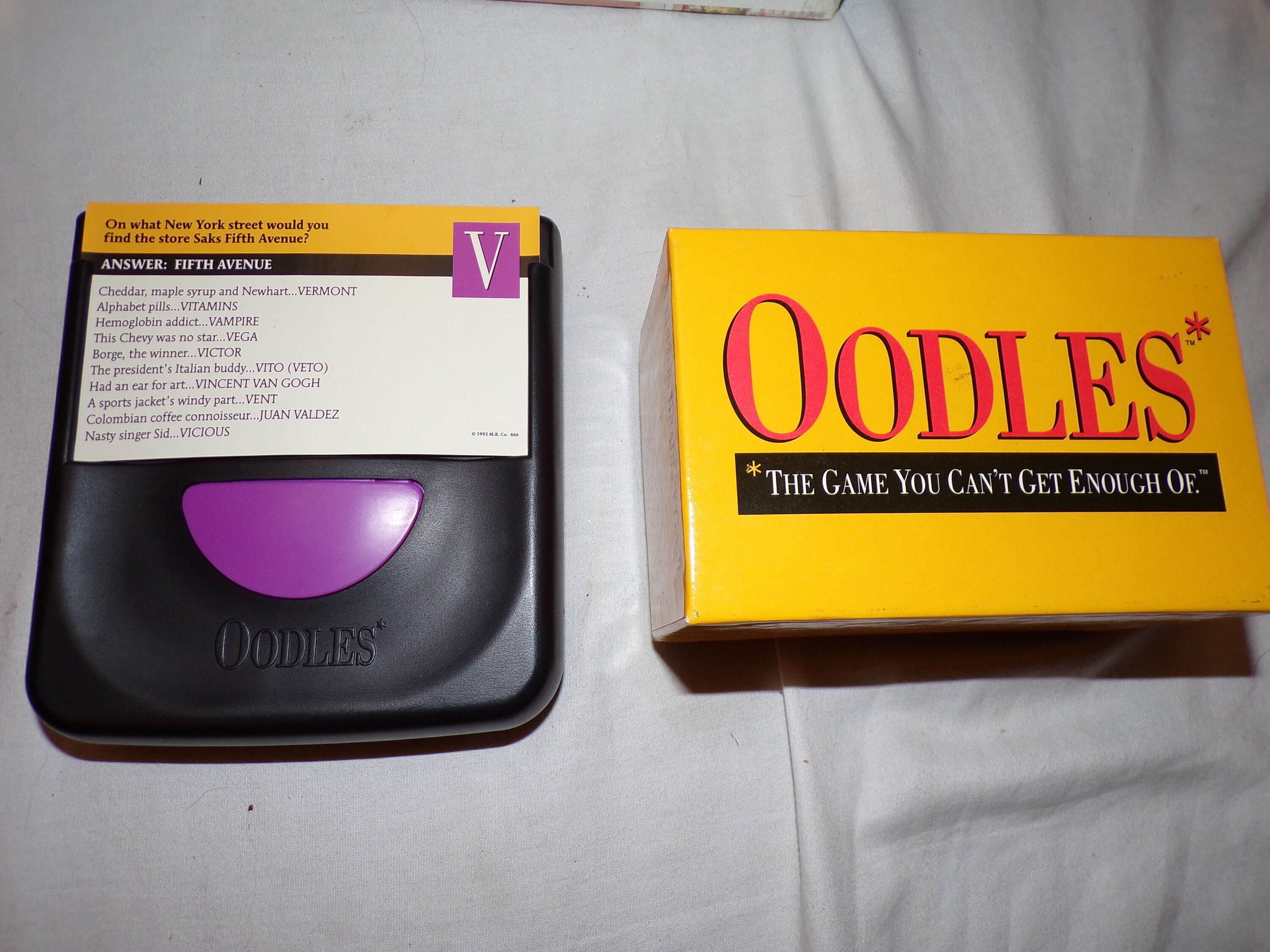 Vintage OODLES Question Card Game 1992 Electronic Timer Family Fun ...