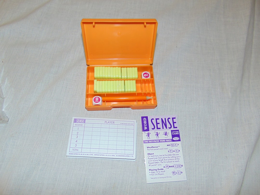 Word Sense Letter Game the Fast-paced Word Race by Thinkfun - Etsy