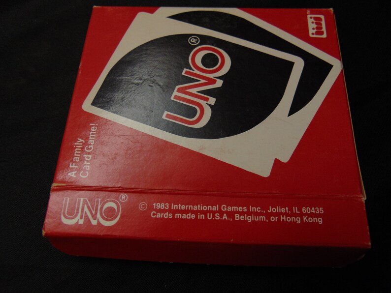 Vintage UNO 1983 Game Cards and 1984 Score Pads in Original Box - Etsy