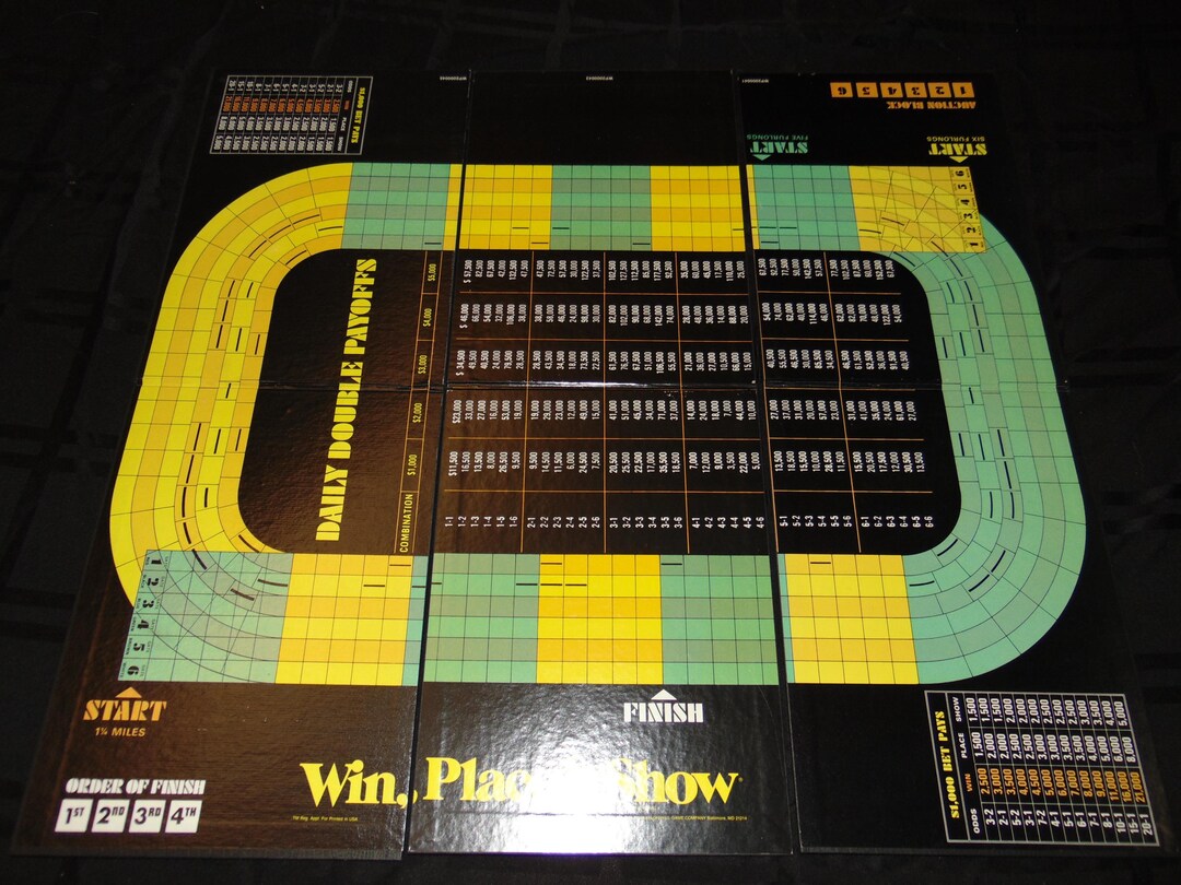 Vintage WIN, PLACE & SHOW Horse Racing Game 1977 Avalon Hill Sports ...
