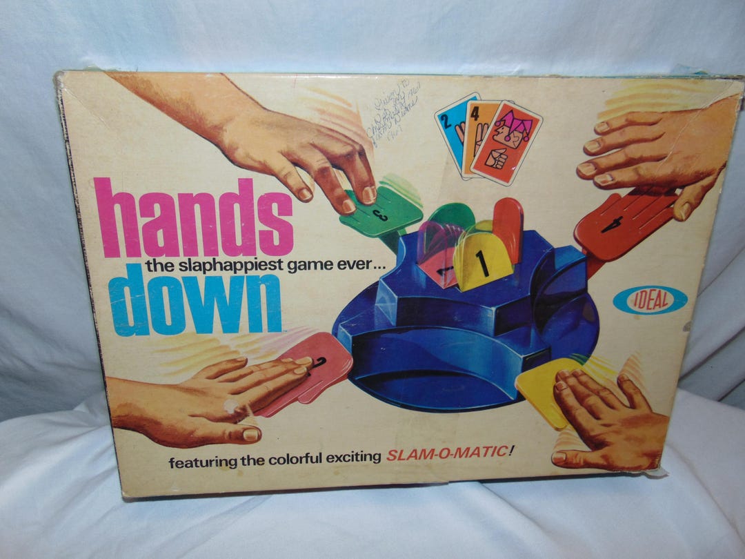 Vintage HANDS DOWN Slam-o-matic 1964 Ideal Board Game - Etsy