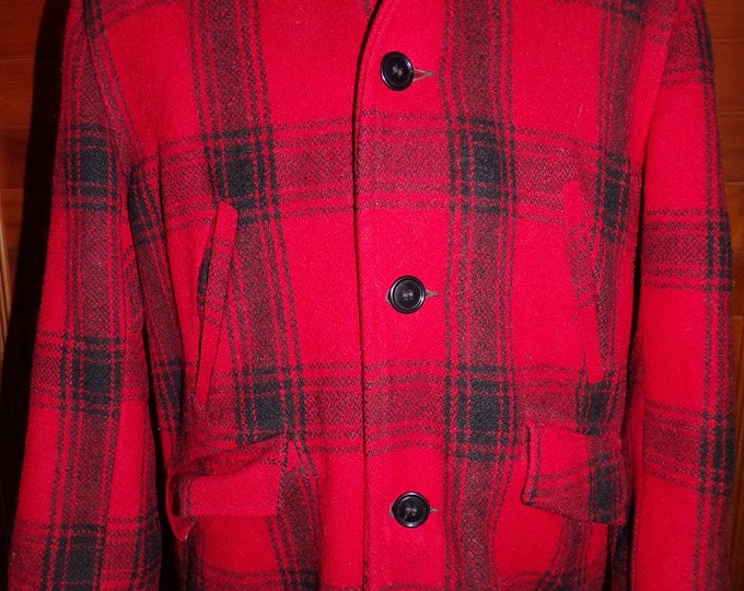 Vintage Sears Roebuck Active Sportswear Hunting Jacket Coat Buffalo ...