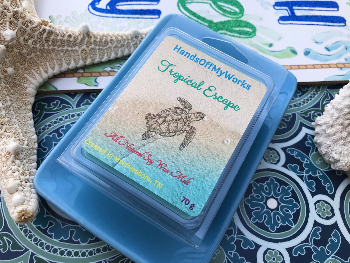 Tropical Escape Wax Melts. Tropical Wax Melts Beach Wax - Etsy