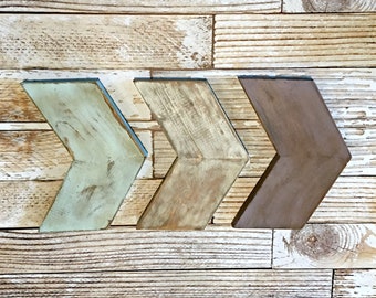 Chevron Wall Decor | Etsy
