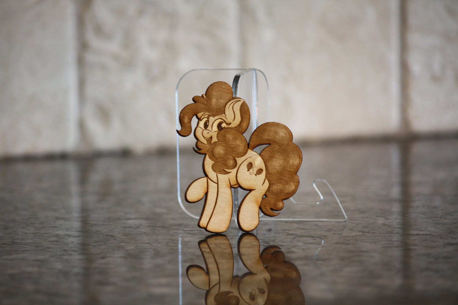 Pinkie Pie Mini Wood Laser Cut Art by NekoCrispy | Etsy