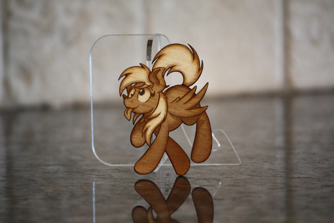 Derpy - Mini Wood Laser Cut - Art by Nekocrispy - Etsy
