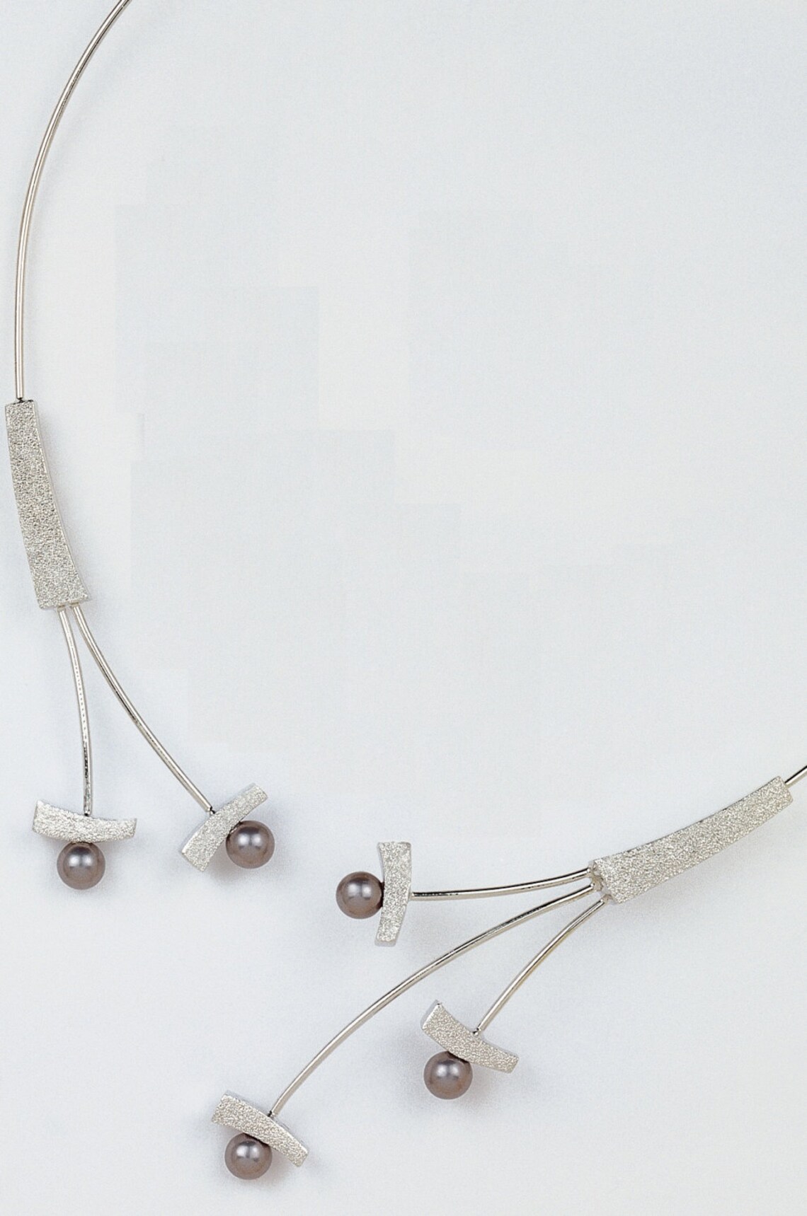 Pearls Gold Necklace, Gold Open Necklace, Gold Choker Necklace, Bridal ...