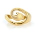 Gold Spiral Ring, Gold Swirl Ring, Asymmetric Ring, Infinity Spiral ...