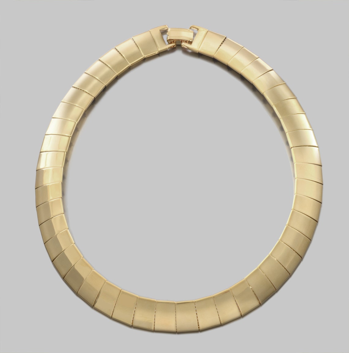 Cleopatra Style Gold Necklace gold Plated Collar Gold Link - Etsy