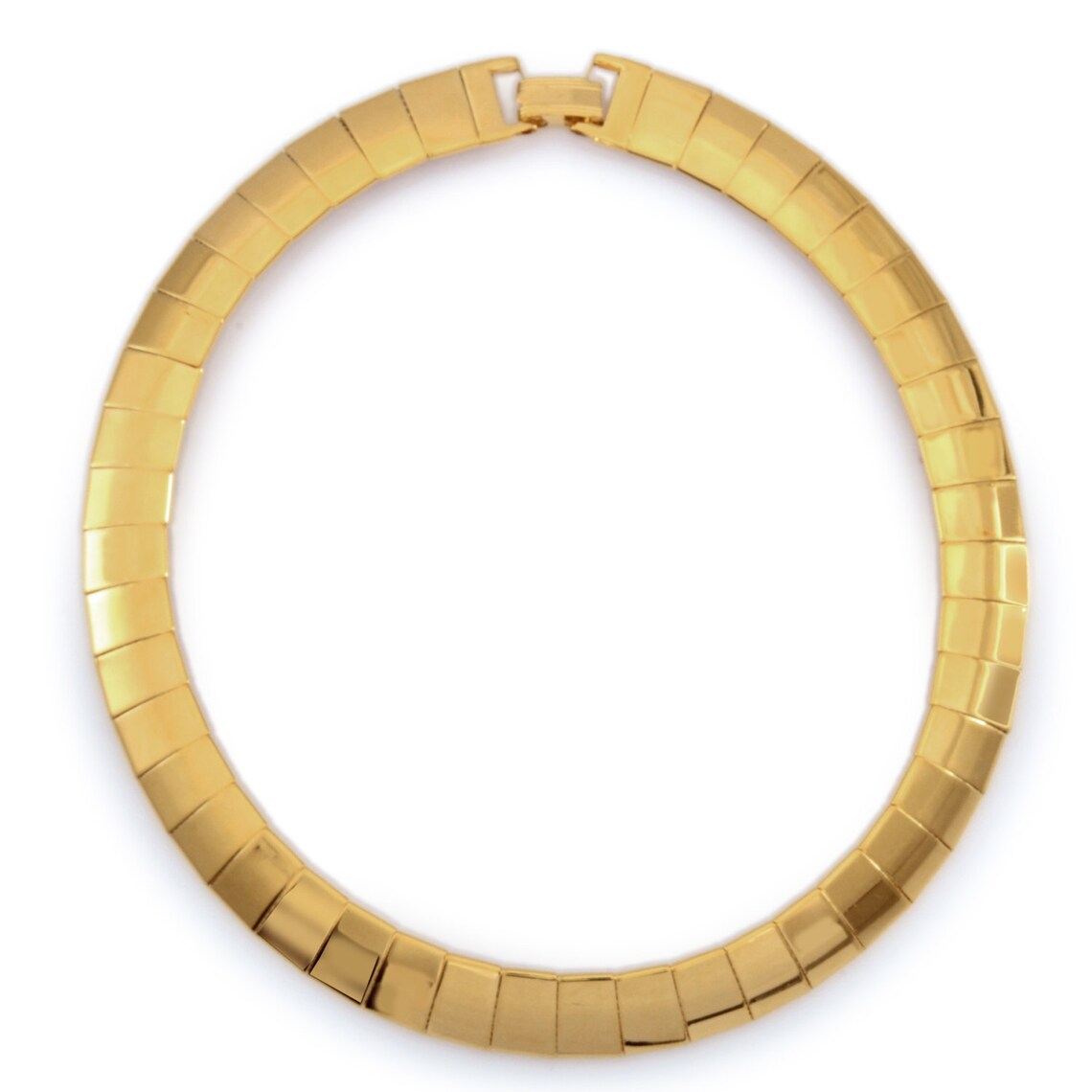Cleopatra Style Gold Necklace gold Plated Collar Gold Link - Etsy