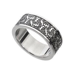 Keith Haring Style Men's Ring Engraved Ringstainless - Etsy