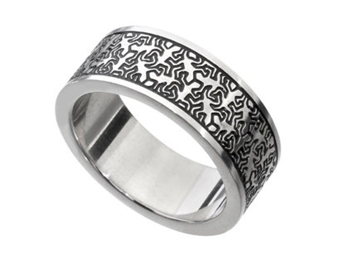 Keith Haring Style Men's Ring Engraved Ringstainless - Etsy