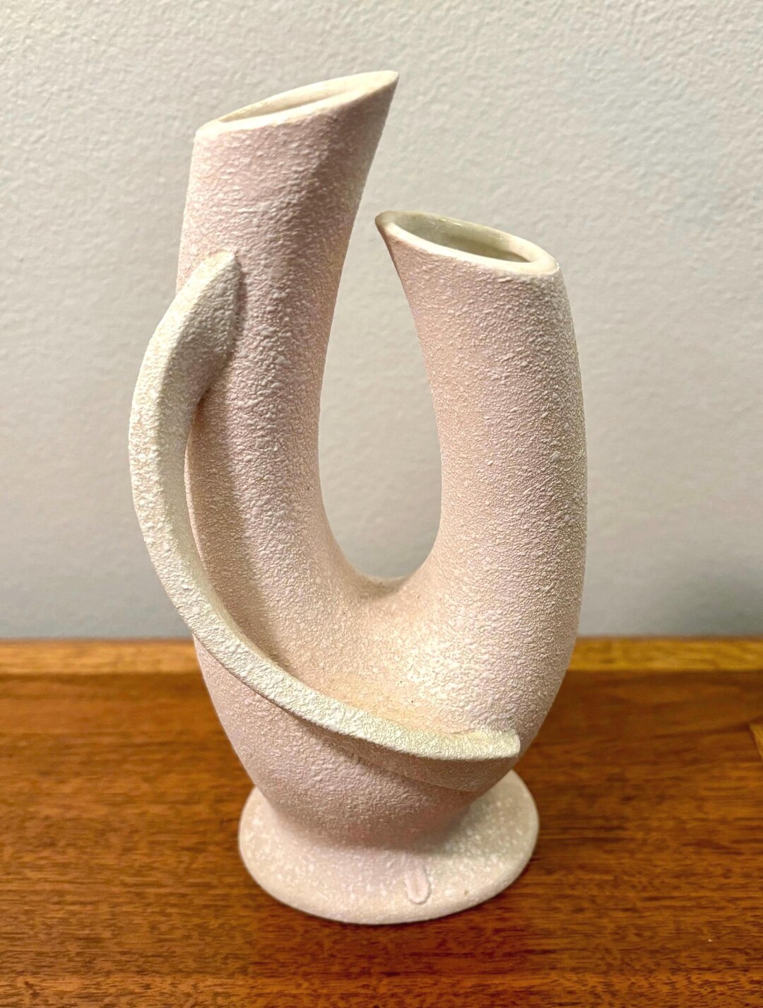 MCM Splatter Double Opening Vase Vessel 7 Inches Tall - Etsy