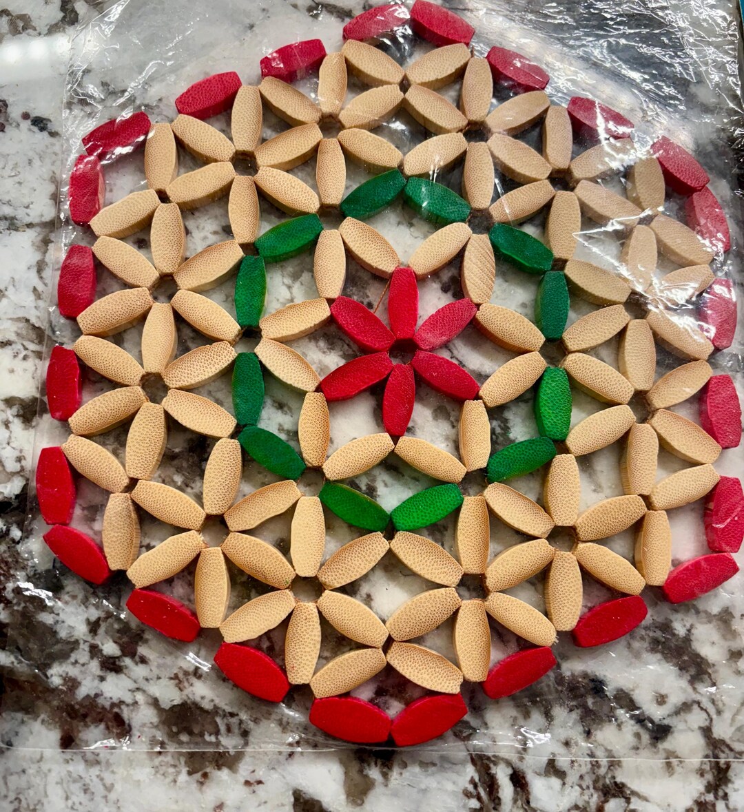 Vintage Wood Bead Trivet Geometrical Shape New in Package - Etsy