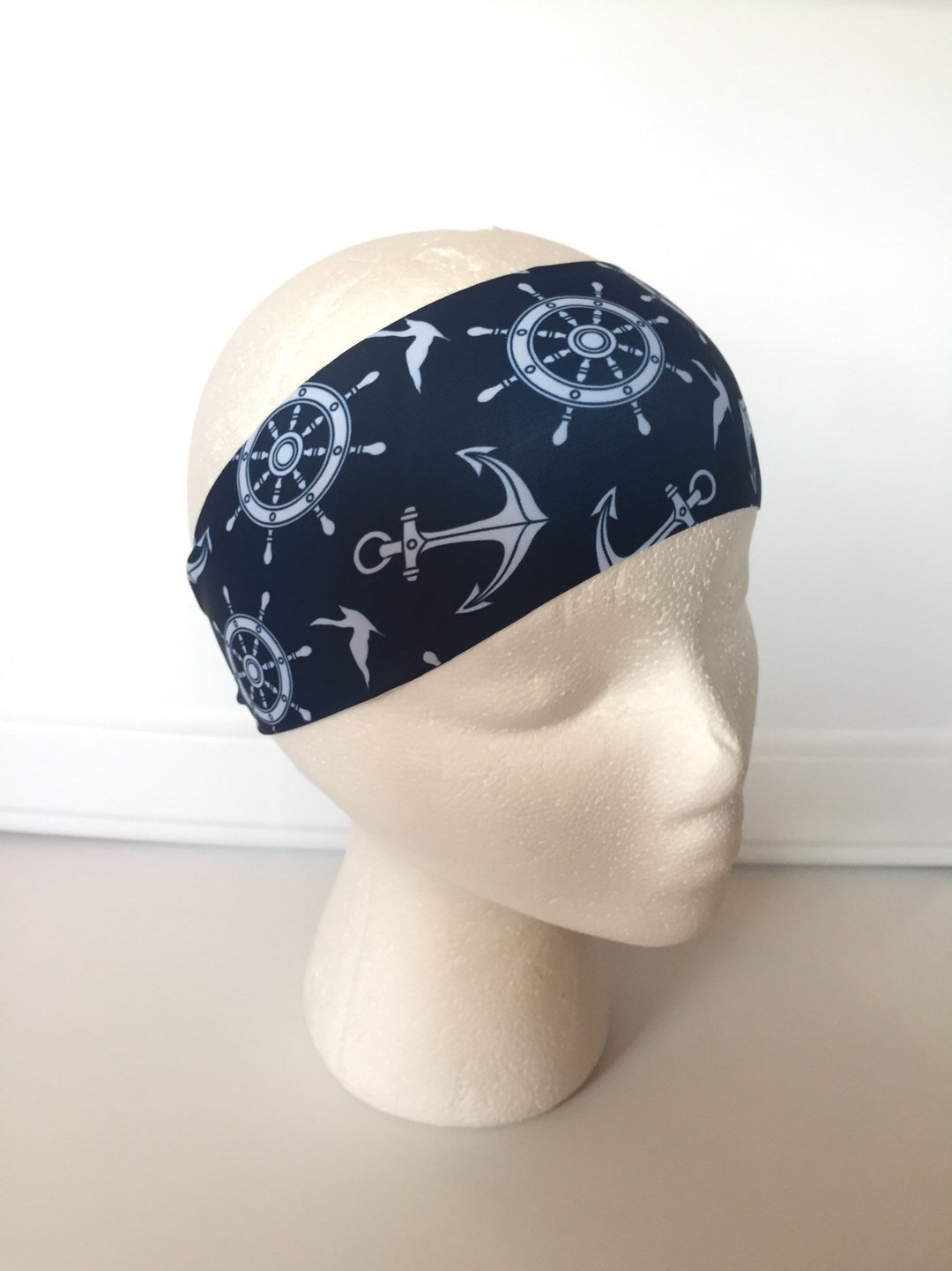 Womens Headbands Sailor Headband Navy Headbands Workout - Etsy New Zealand