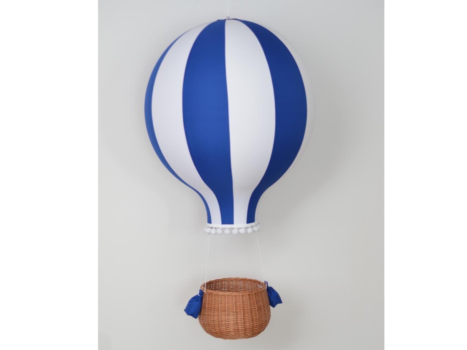 Giant 1 Meter Hot Air Balloon With Wicker Basket - Travel Theme Nursery ...