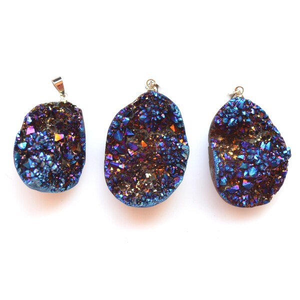 Geode Pendant - Etsy